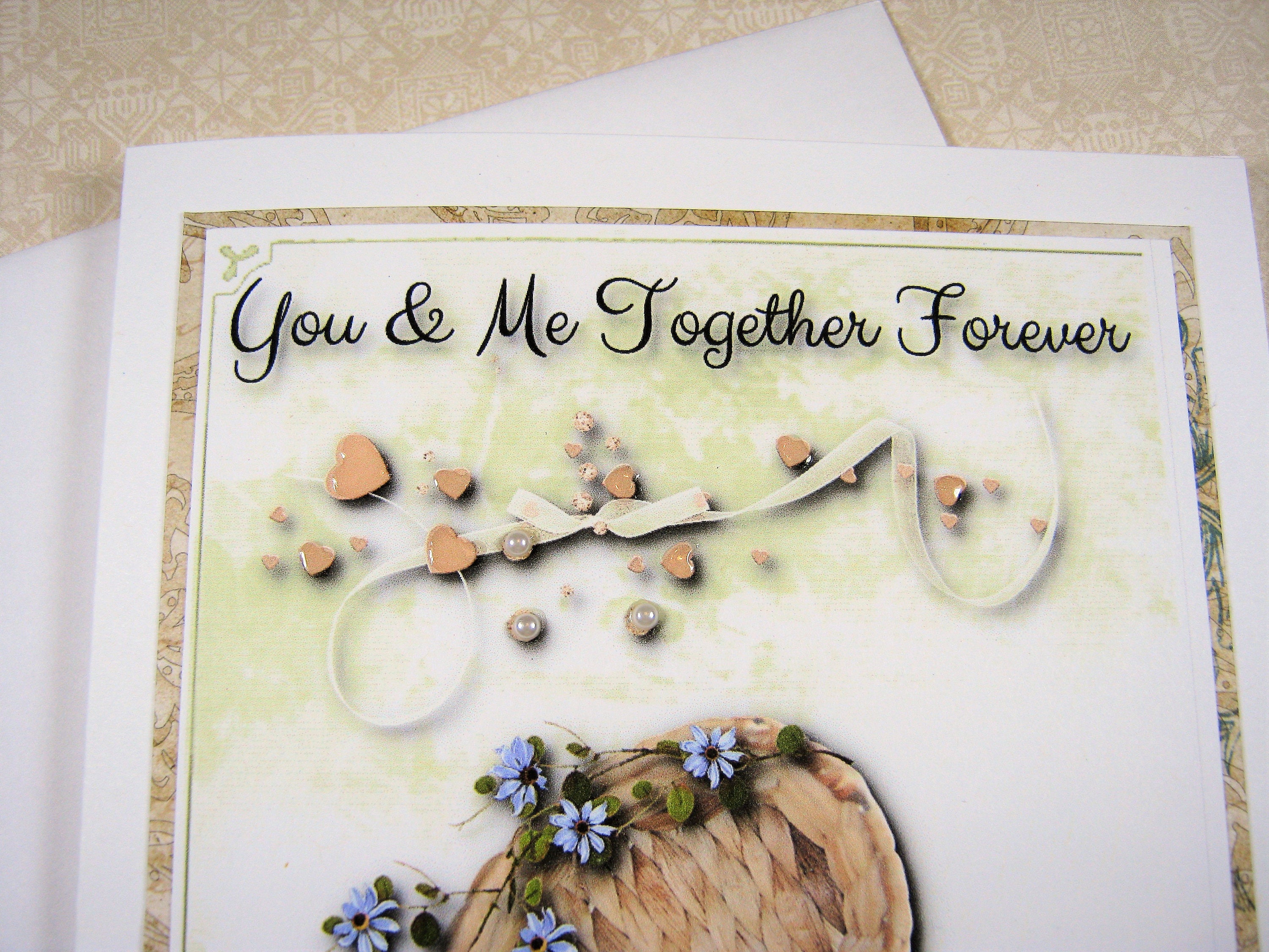 Love Card, Couples Card, You and Me Together Forever, Anniversary Card ...