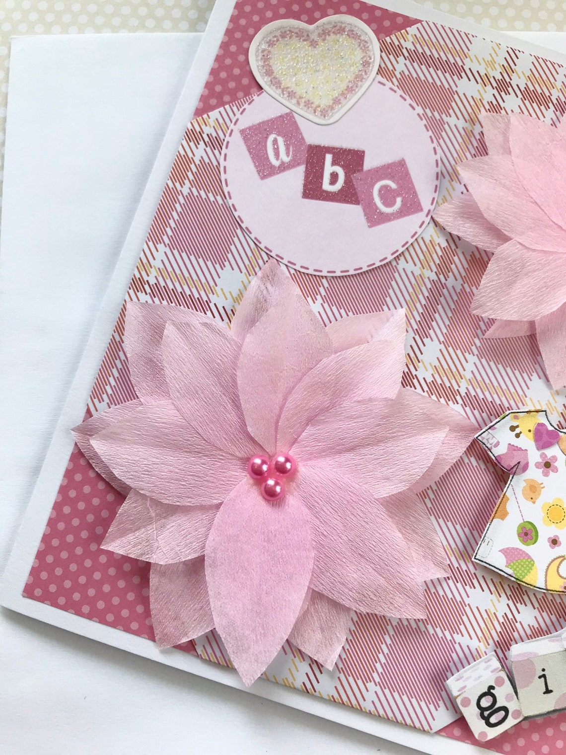 Pretty in Pink Baby Girl Card, Baby Shower Card, Mother to Be Card ...