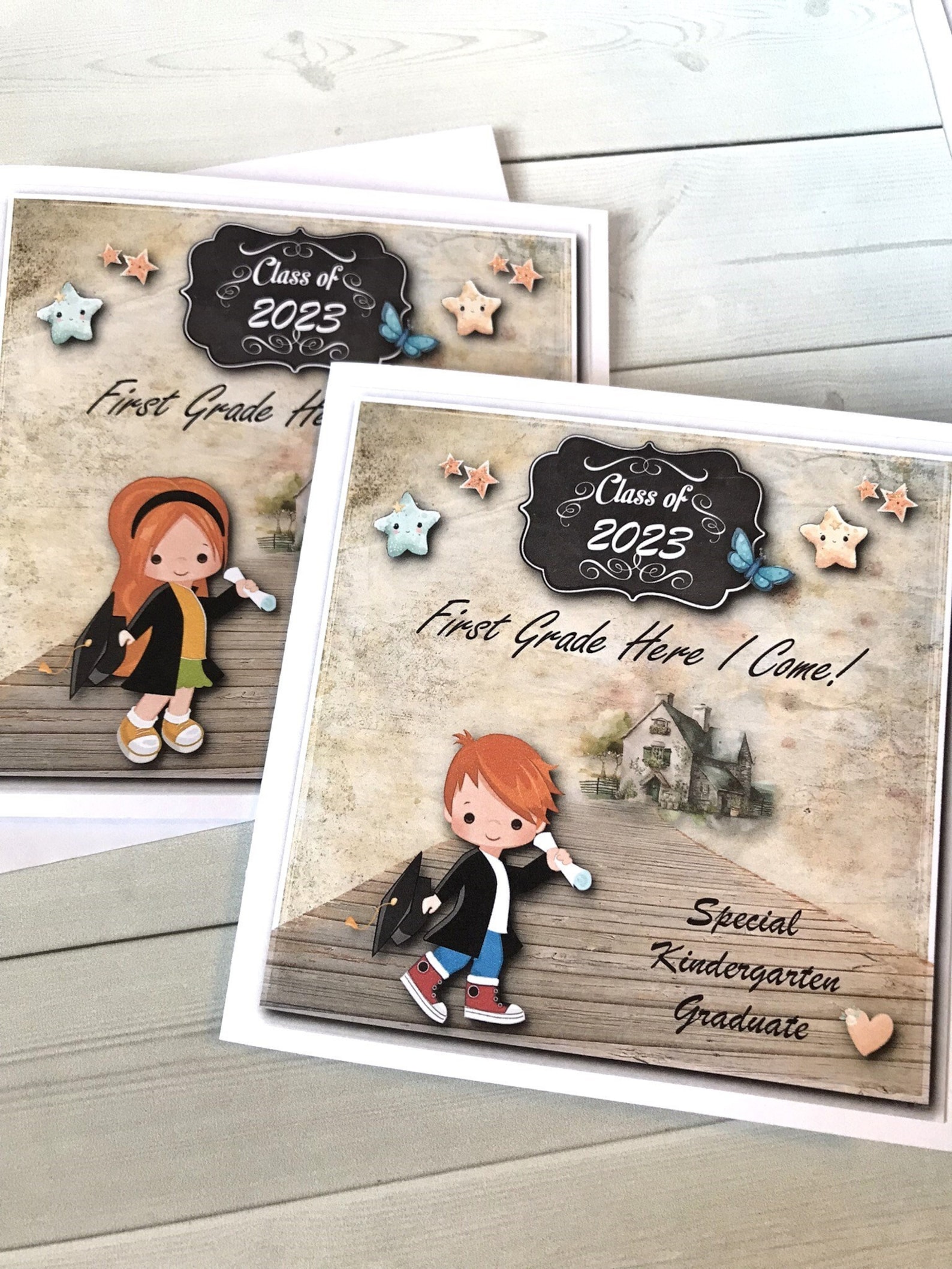 Kindergarten Graduation Card Card for Kids Elementary - Etsy