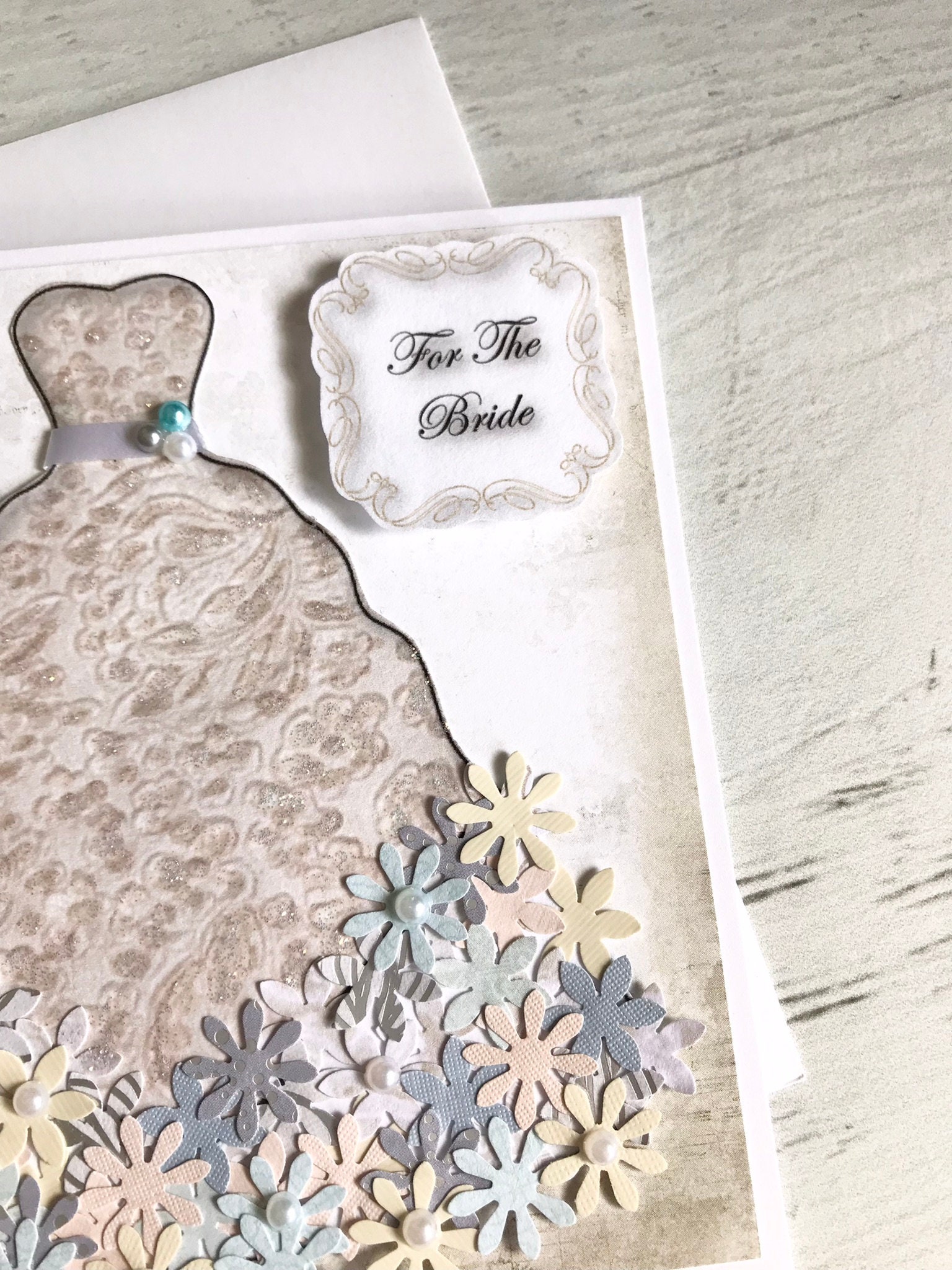 Wedding Gown Card, Bride to Be Card, Bridal Shower Card, Wedding Shower ...