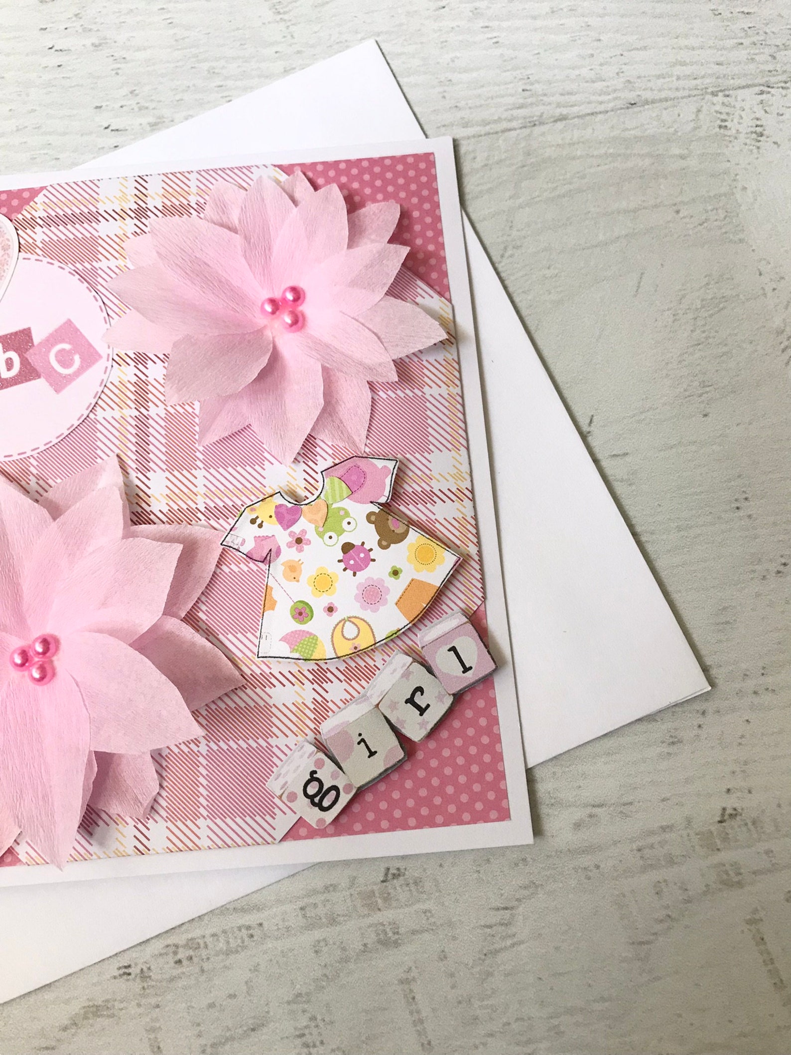 Pretty in Pink Baby Girl Card Baby Shower Card Mother to Be - Etsy