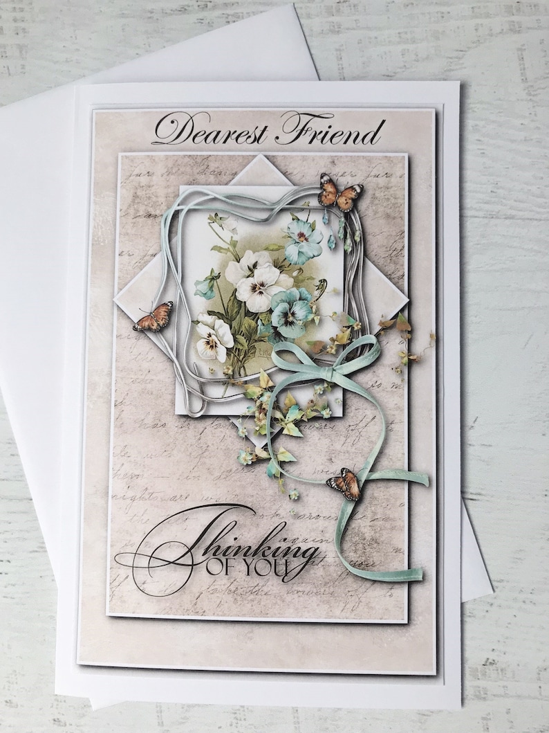 Thinking of You Card, Dearest Friend, Friendship Card, Just Because - Etsy