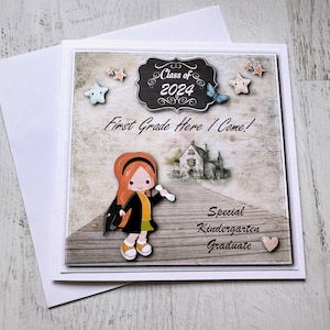 Kindergarten Graduation Card, Card for Kids, Elementary School, Boy ...