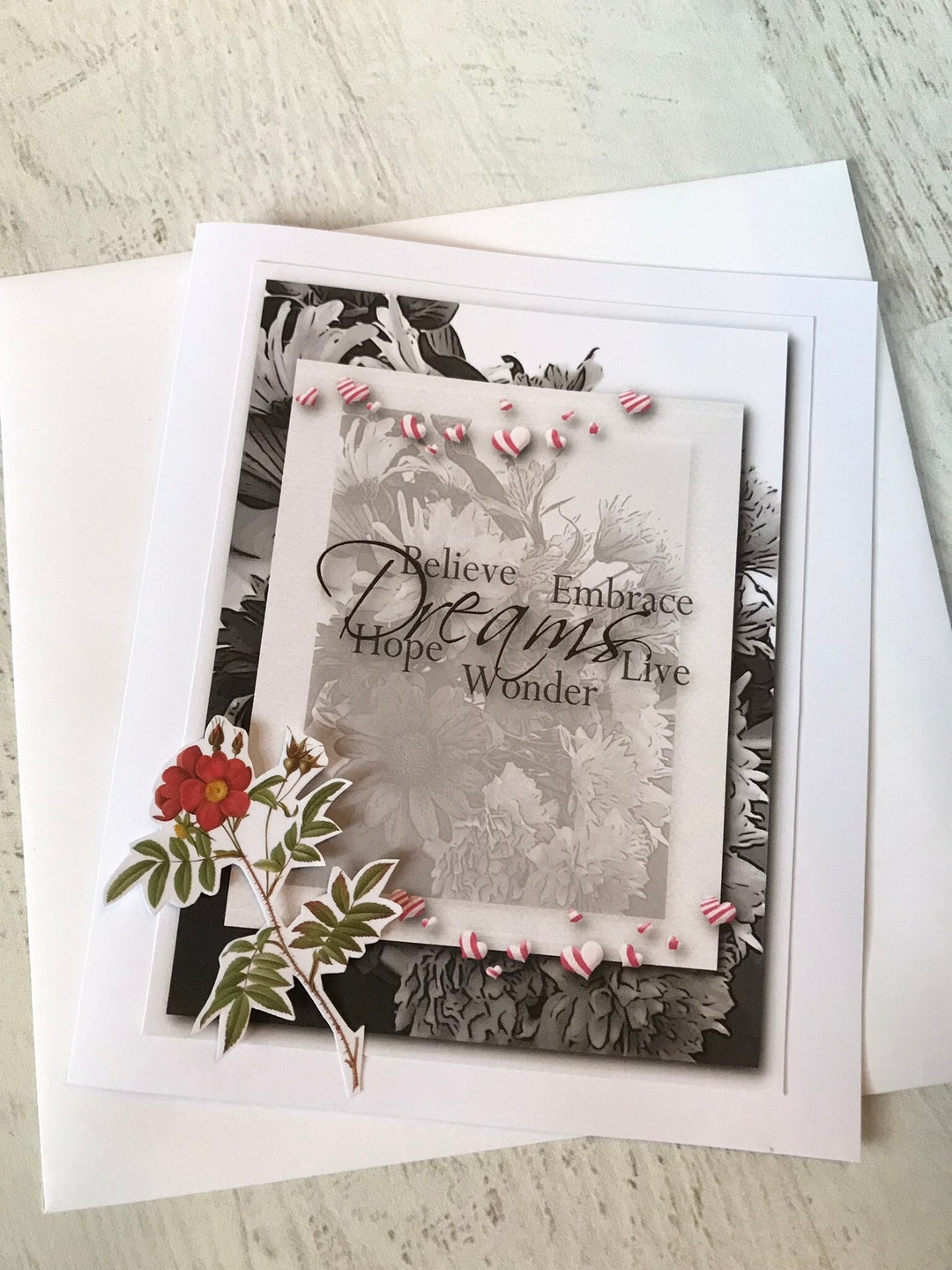 Encouragement Card, Inspirational Quote Card, Support Card for Friends ...