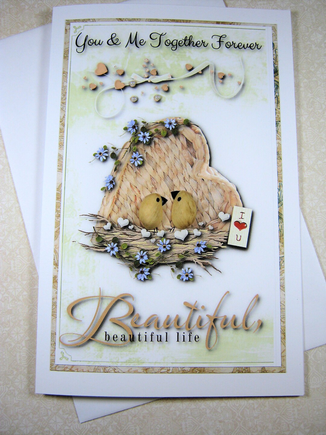 Love Card, Couples Card, You and Me Together Forever, Anniversary Card ...