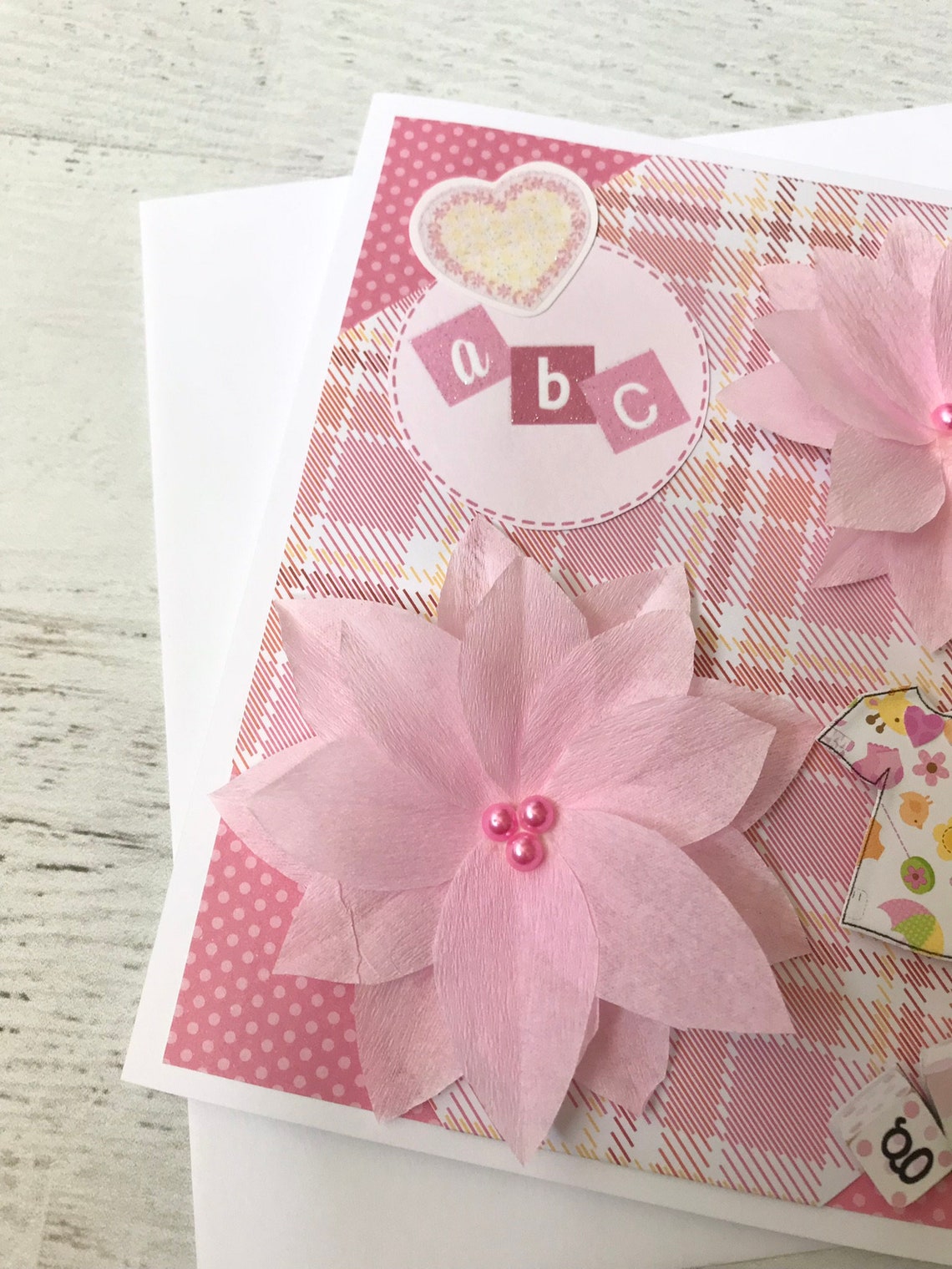 Pretty in Pink Baby Girl Card Baby Shower Card Mother to Be - Etsy