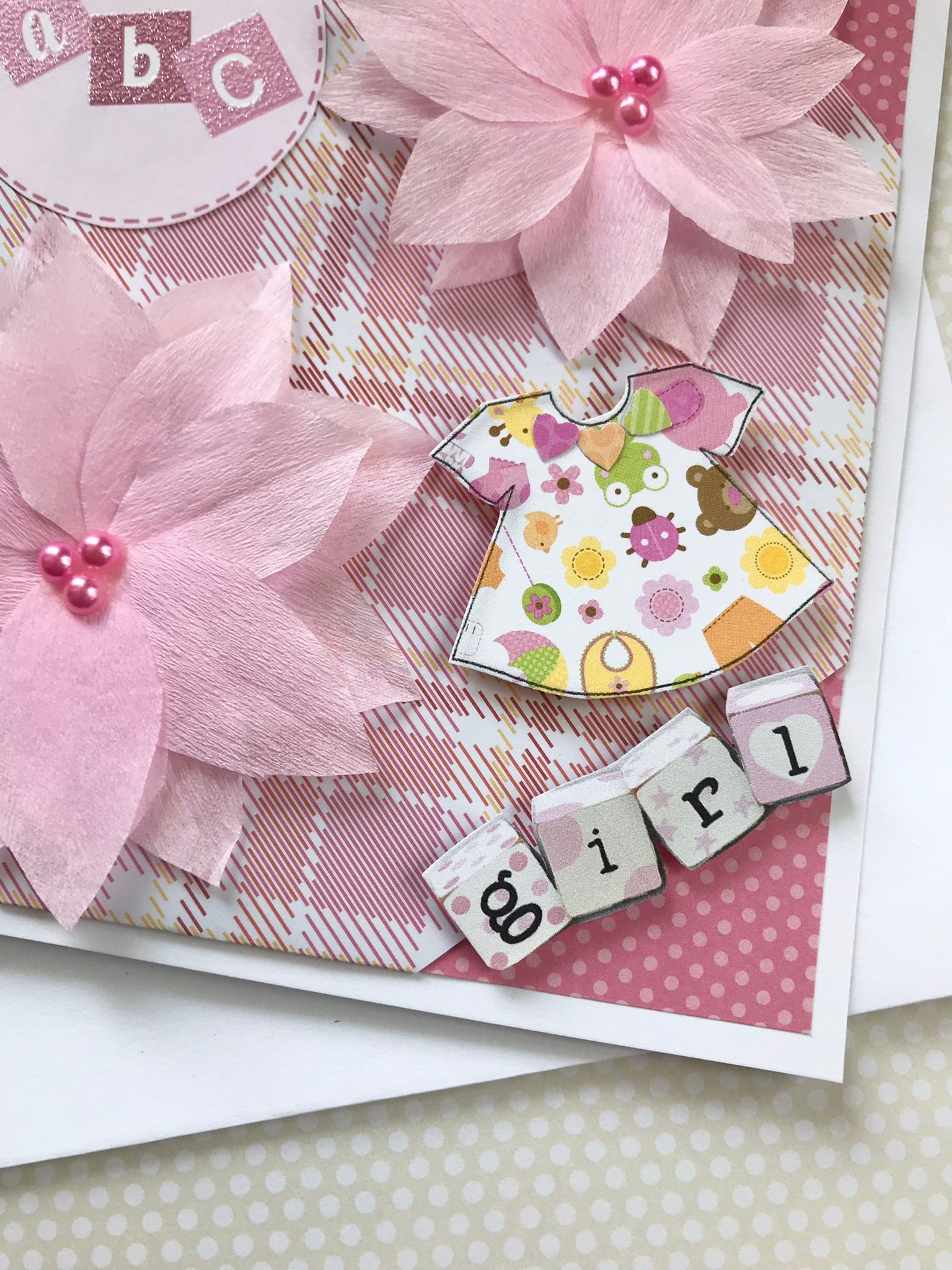 Pretty in Pink Baby Girl Card, Baby Shower Card, Mother to Be Card ...