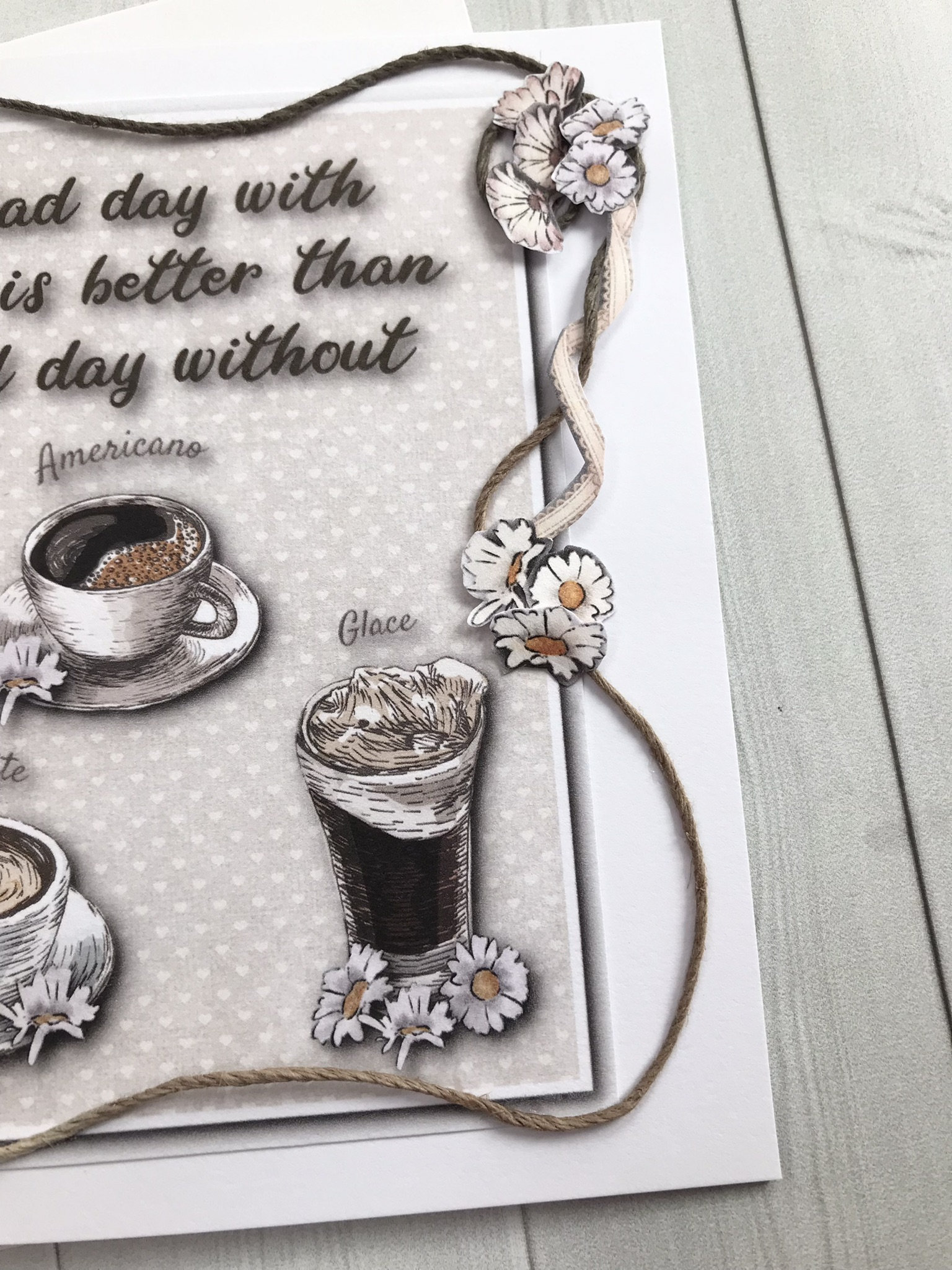Coffee Quote Card, Encouragement Card, Coffee Card, Friendship Card ...