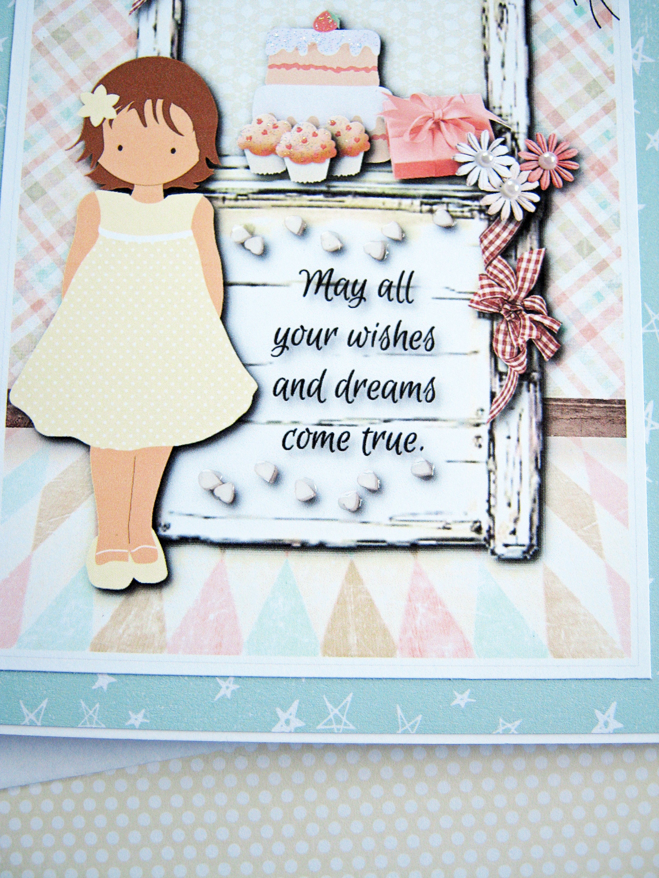 Birthday Wishes Card, Sweet Girl Card, Birthday Card for Girls, Dreams ...
