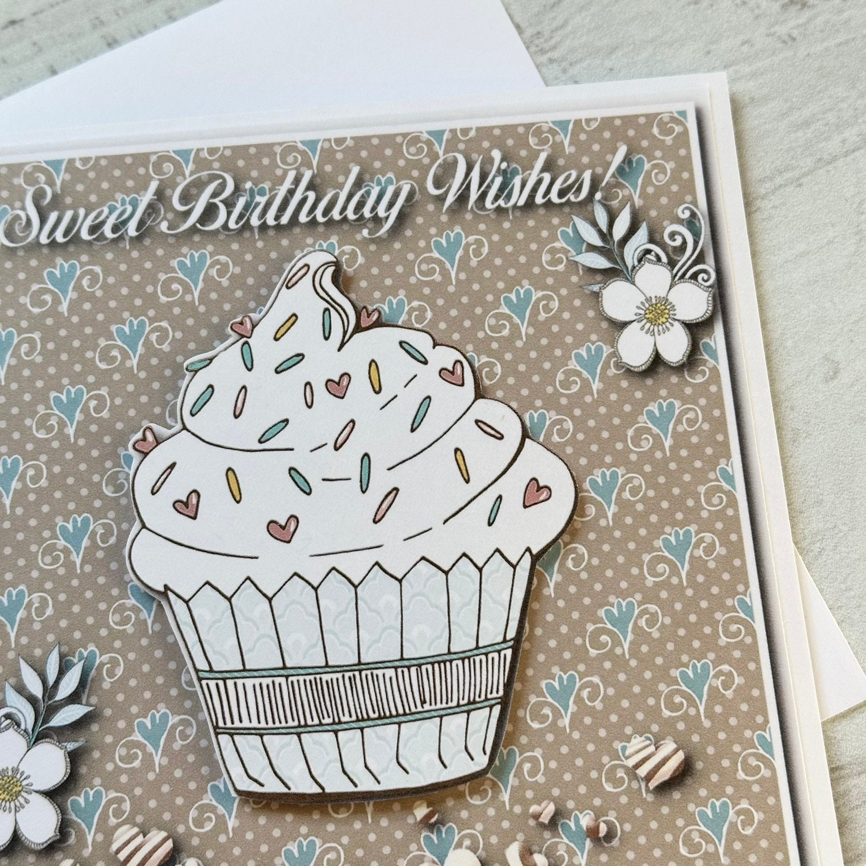 Sweet Birthday Wishes Cupcake Card, Daughter Sister Friend Card ...
