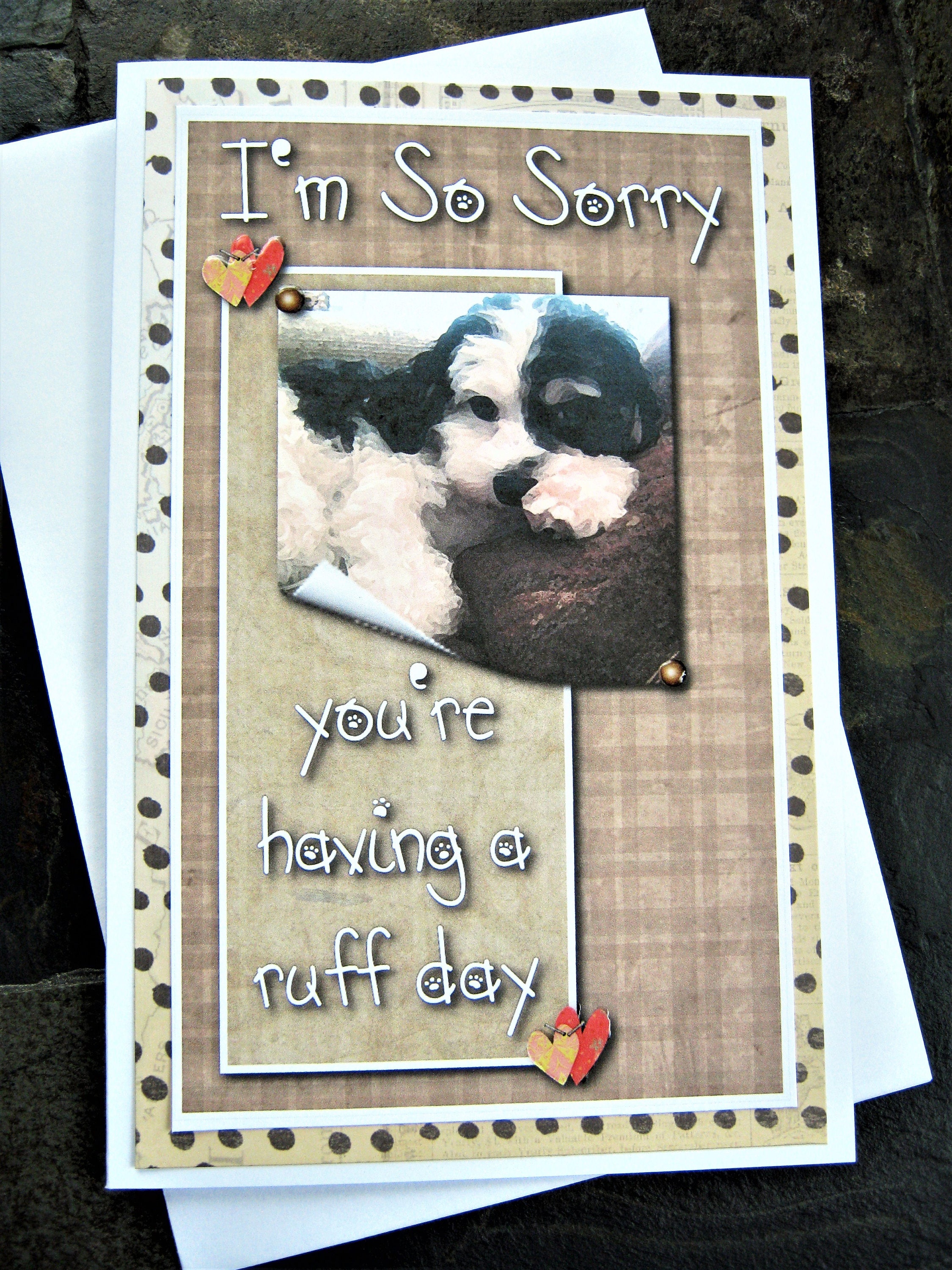 I'm Sorry Card, Ruff Day Card, Thinking of You, in My Thoughts ...