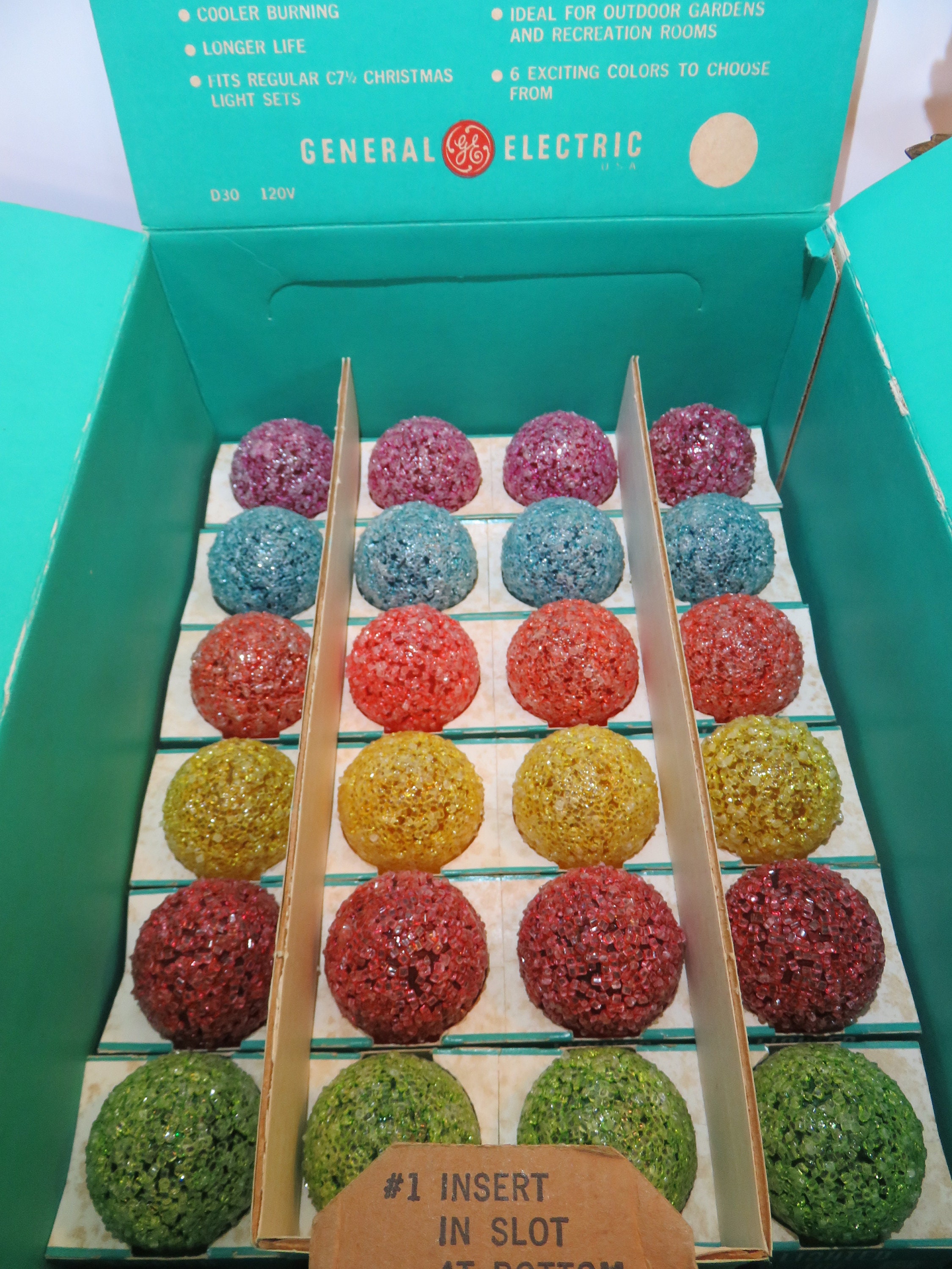 Fantastic Vintage GE LIGHTED ICE Christmas Bulbs/ Lamps in - Etsy