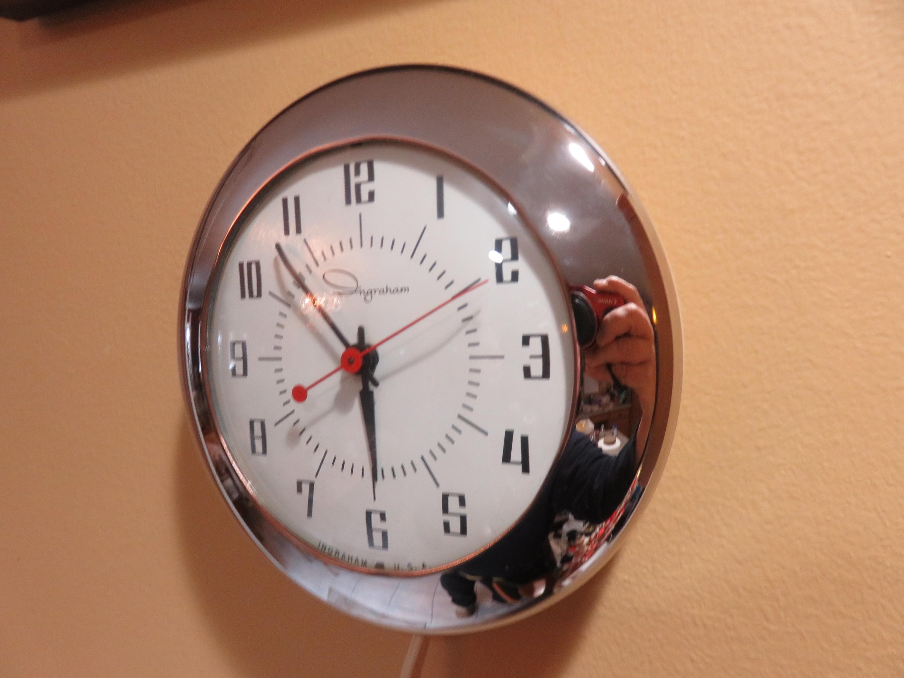 Vintage - E. Ingraham Co.- Electric Wall Clock- Bristol, Ct-1950's ...