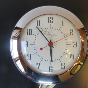 Vintage - E. Ingraham Co.- Electric Wall Clock- Bristol, Ct-1950's ...
