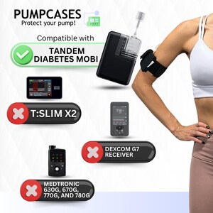 Tandem Mobi Insulin Pump Armband | Insulated Neoprene Sleeve | T1D ...