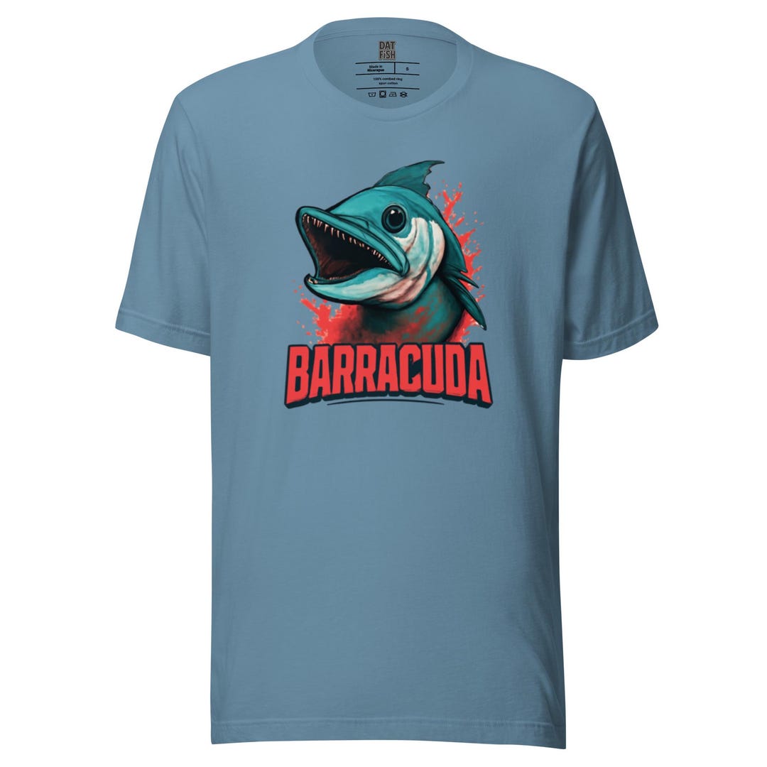 Barracuda Graphic T-shirt: Vicious Ocean Predator Tee - Etsy