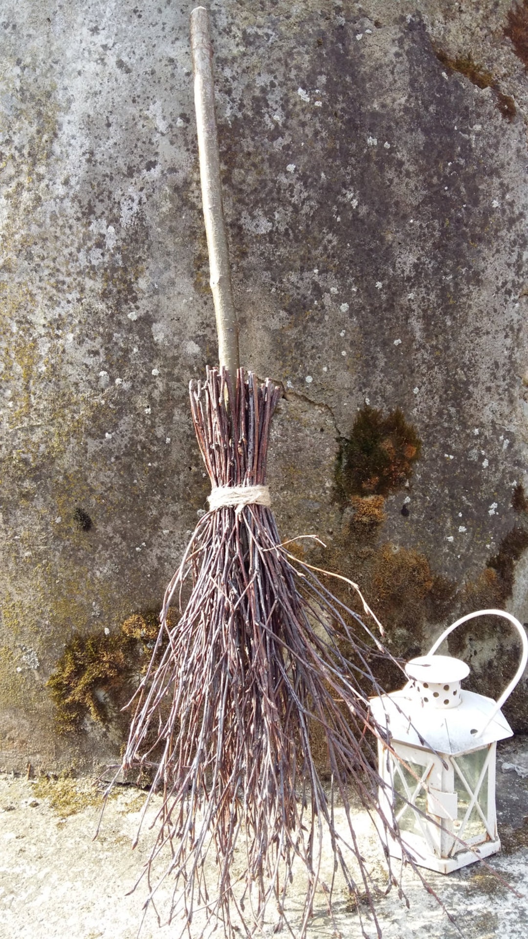 Witches Broom Wiccan Besom Birch Twigs Magick Altar Cleansing Rustic ...