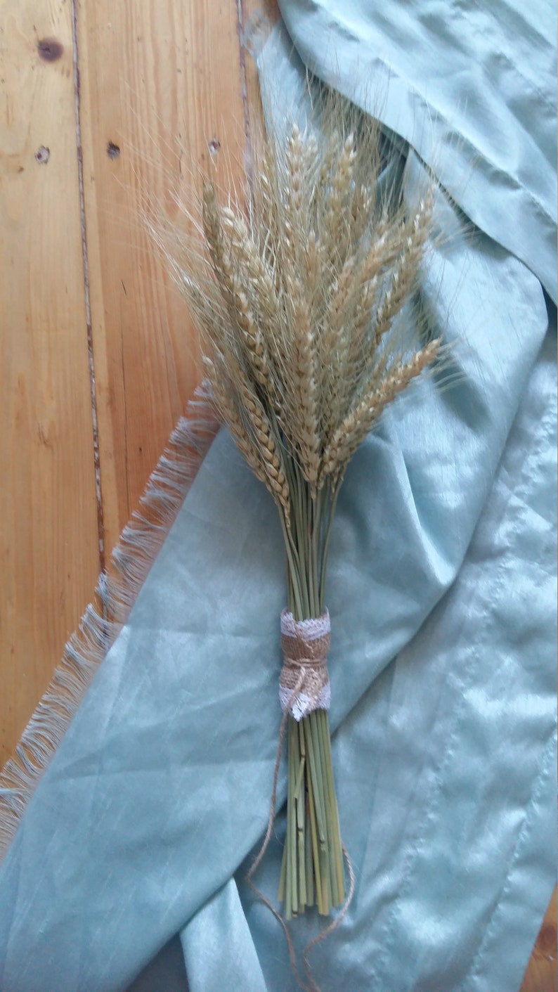 Dried Wheat Bouquet Rustic Home Decor Fall Autumn Decoration | Etsy