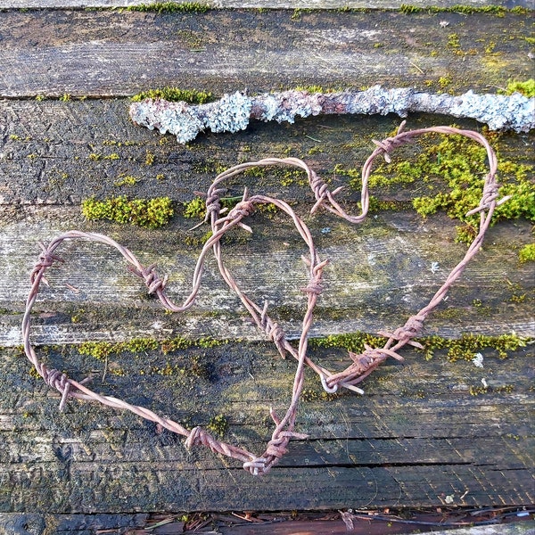 Rusty Barbed Wire - Etsy