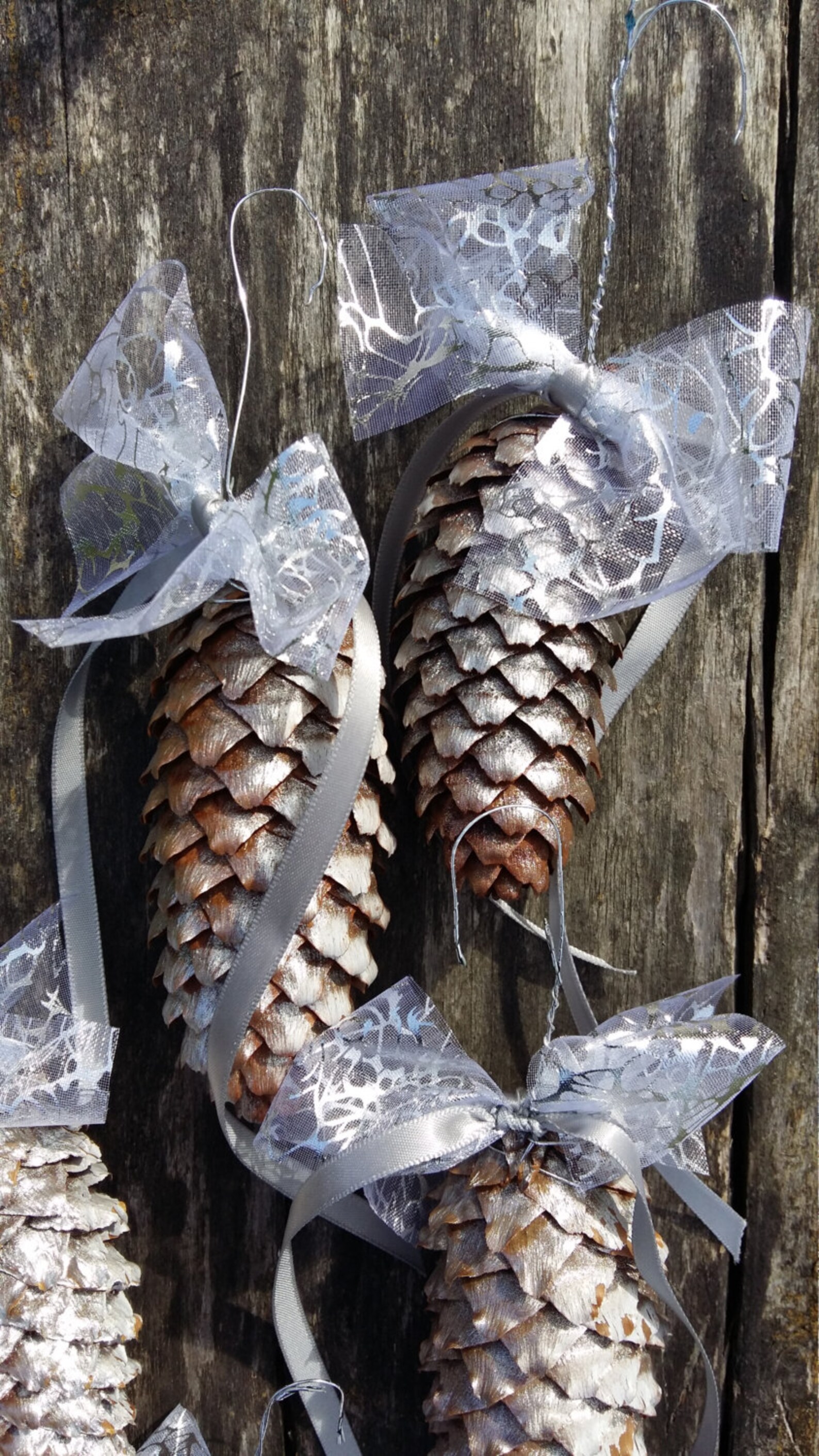 Natural Pine Cone Spruce Cone Christmas Tree Ornament Rustic - Etsy