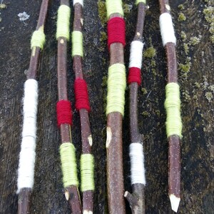 Thread Wrapped Branches Sticks Natural Tree Twigs Centerpieces Vase ...