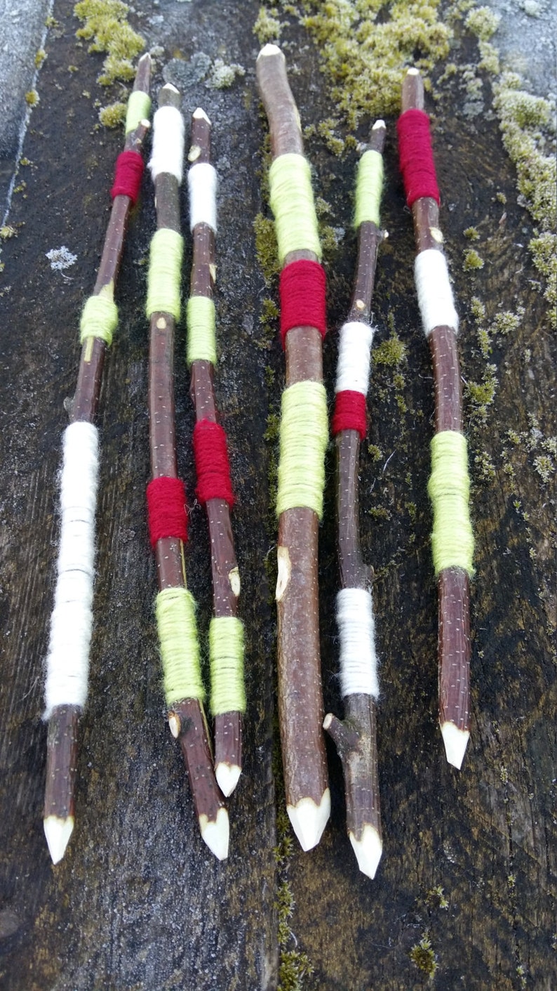 Thread Wrapped Branches Sticks Natural Tree Twigs Centerpieces - Etsy