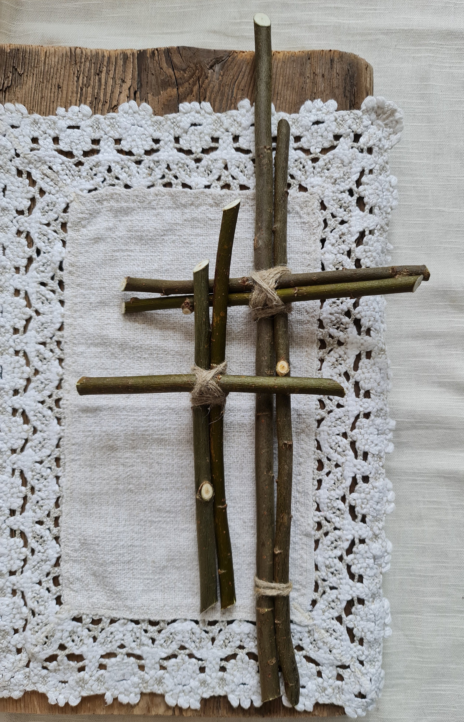 Cross Made Of Sticks