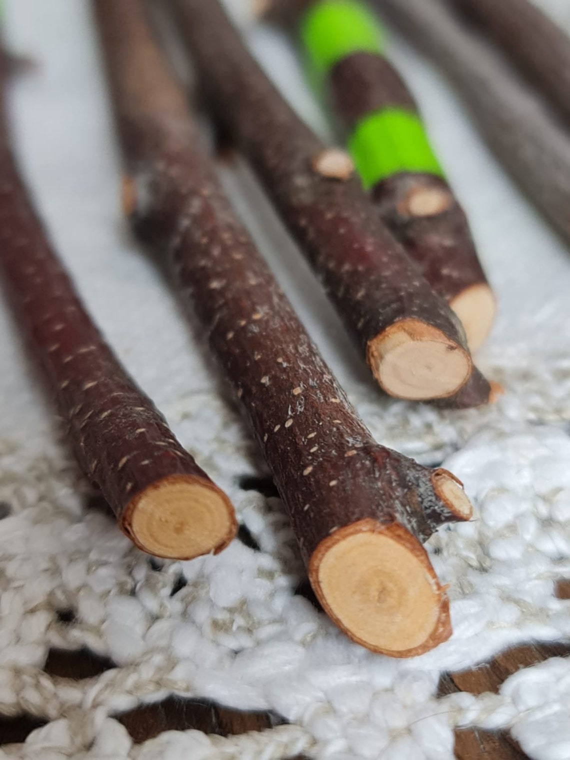 Natural Wood Sticks Hand Painted Rustic Home Decor Primitive | Etsy