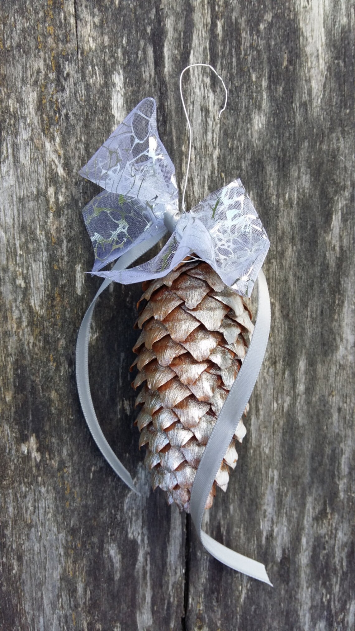 Natural Pine Cone Spruce Cone Christmas Tree Ornament Rustic - Etsy