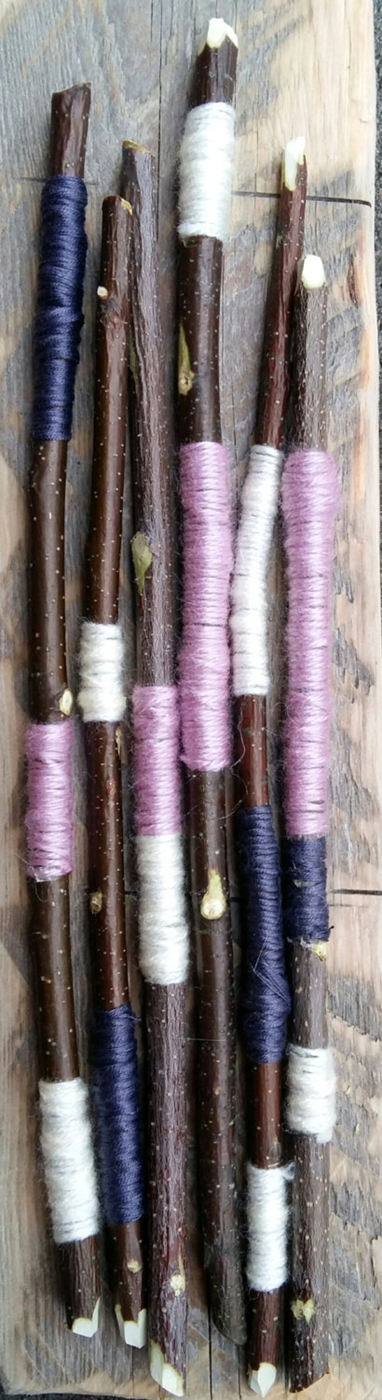 Hand Painted Wood Branches Sticks Natural Tree Twigs Centerpieces Vase ...