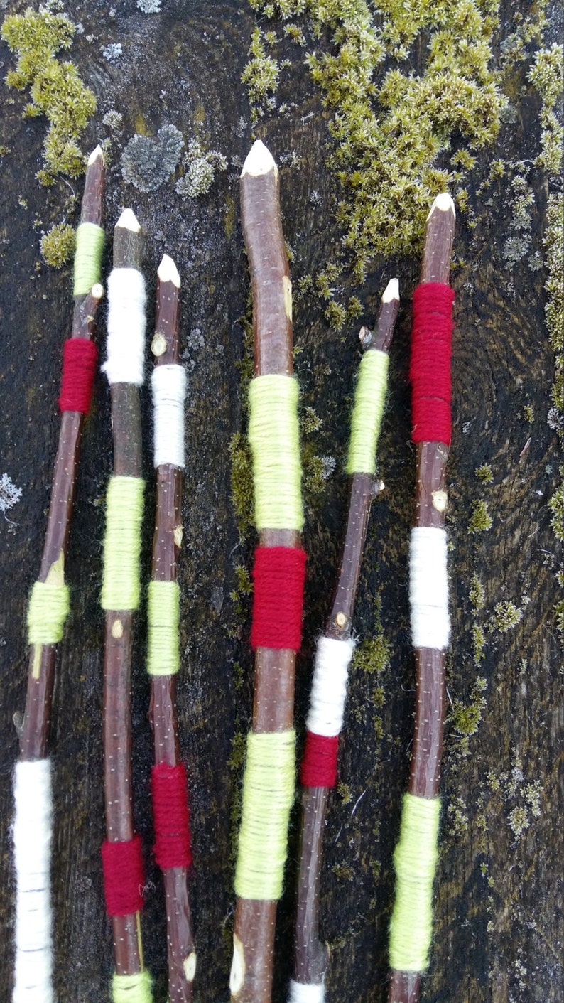 Thread Wrapped Branches Sticks Natural Tree Twigs Centerpieces - Etsy