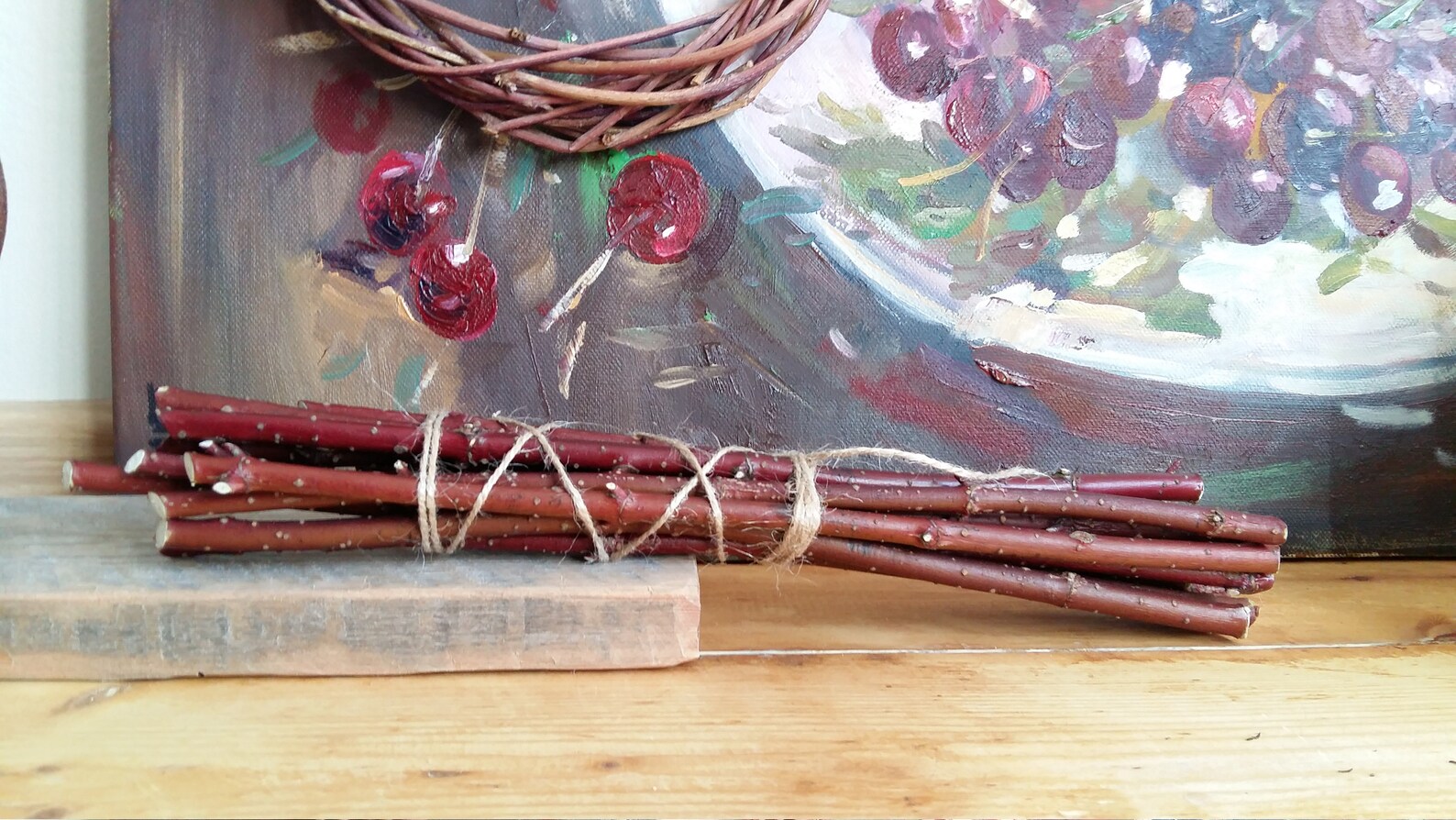 Craft sticks red dogwood tree wood branches sticks rustic home | Etsy