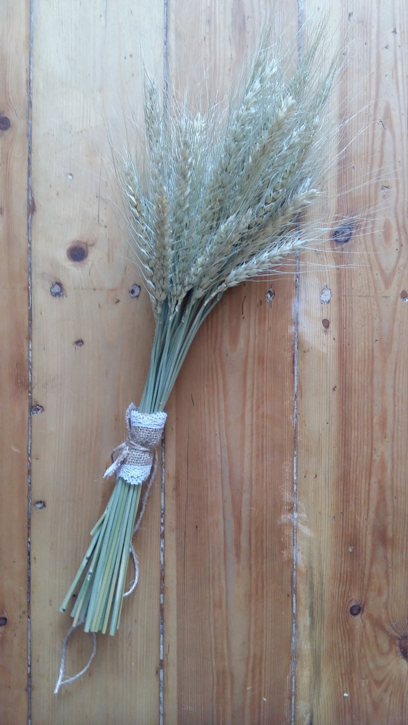 Dried Wheat Bouquet Rustic Home Decor Fall Autumn Decoration | Etsy