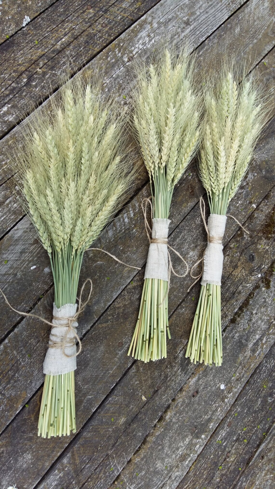 Wedding bouquet dried wheat dried flower bouquet the bride | Etsy