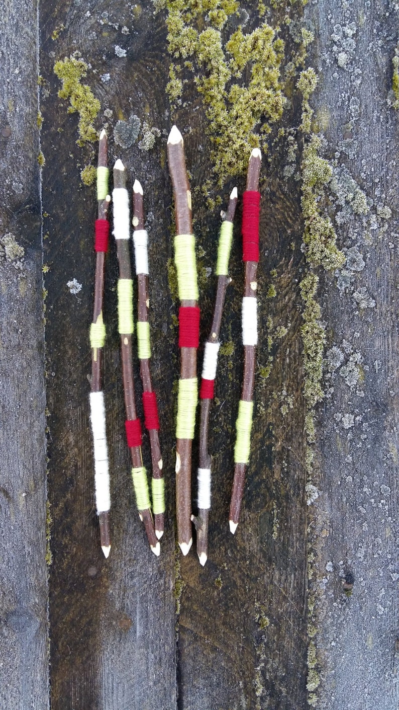 Thread Wrapped Branches Sticks Natural Tree Twigs Centerpieces - Etsy