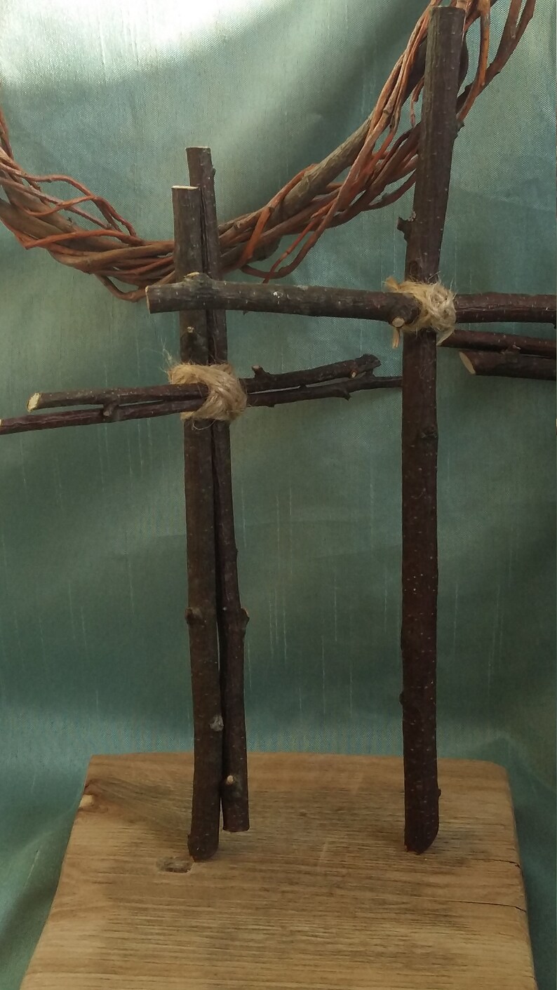 Primitive Cross 3 Wooden Twigs Croses Easter Decor Natural - Etsy