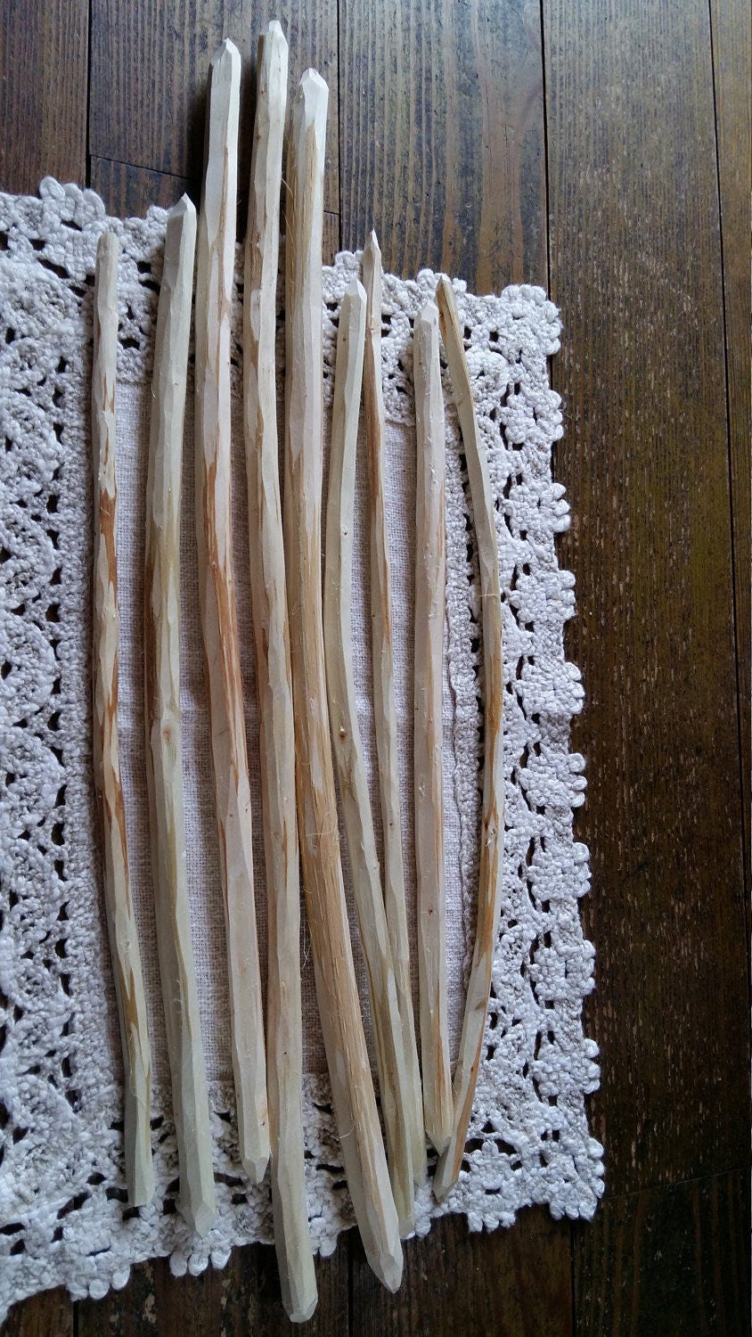 Willow Tree Sticks 9 Peeled Wood Branches Wooden Decors Primitive ...