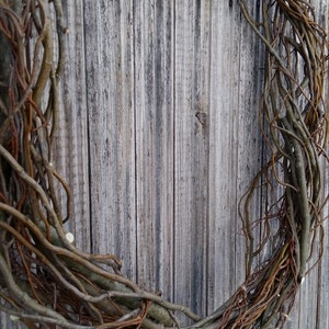 Curly Willow Wreath Hoop Natural Twisted Willow Tree Twigs Primitive ...