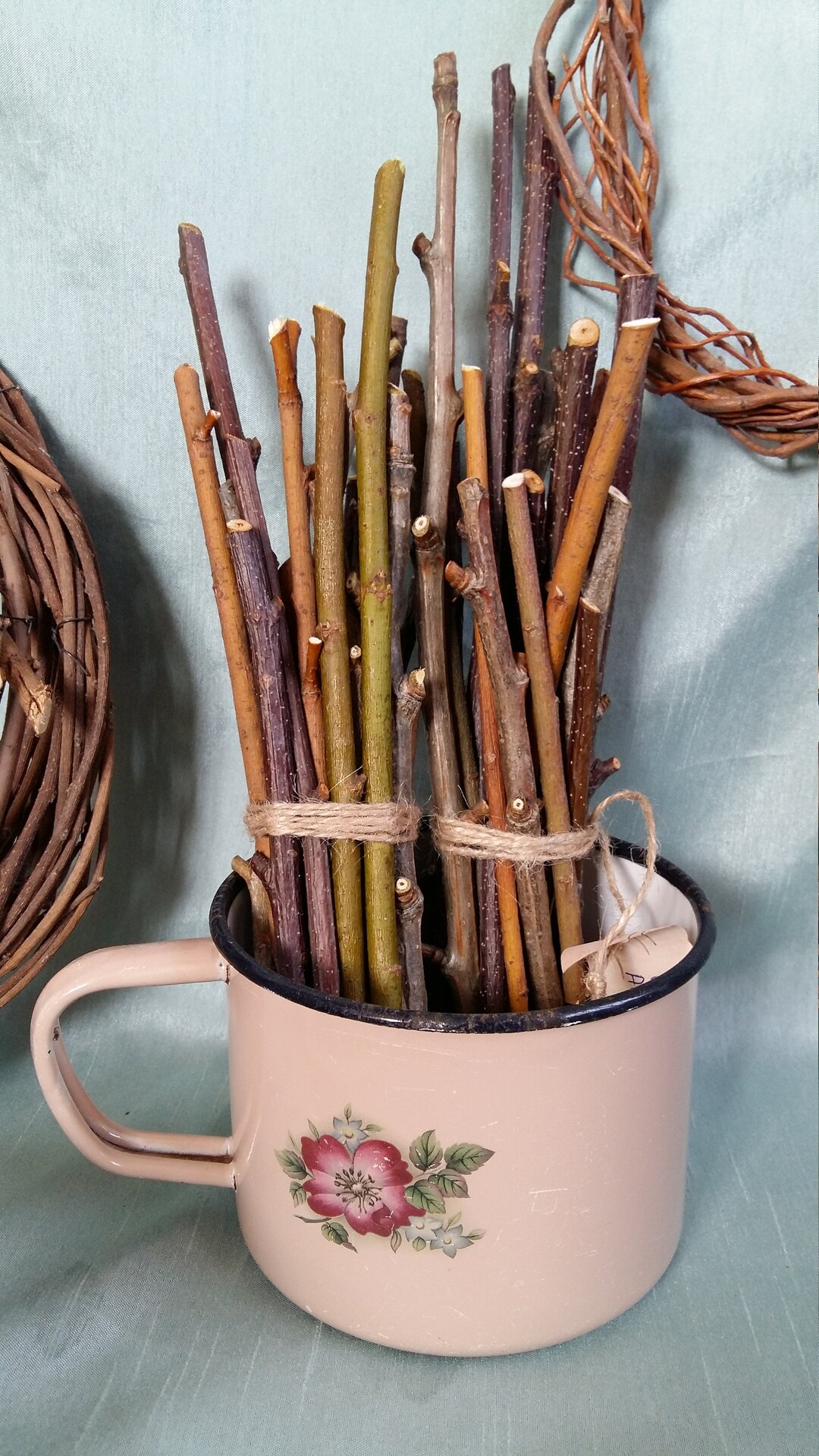 Craft Sticks Natural Northern Tree Wood Sticks Set Rustic Pimitive ...