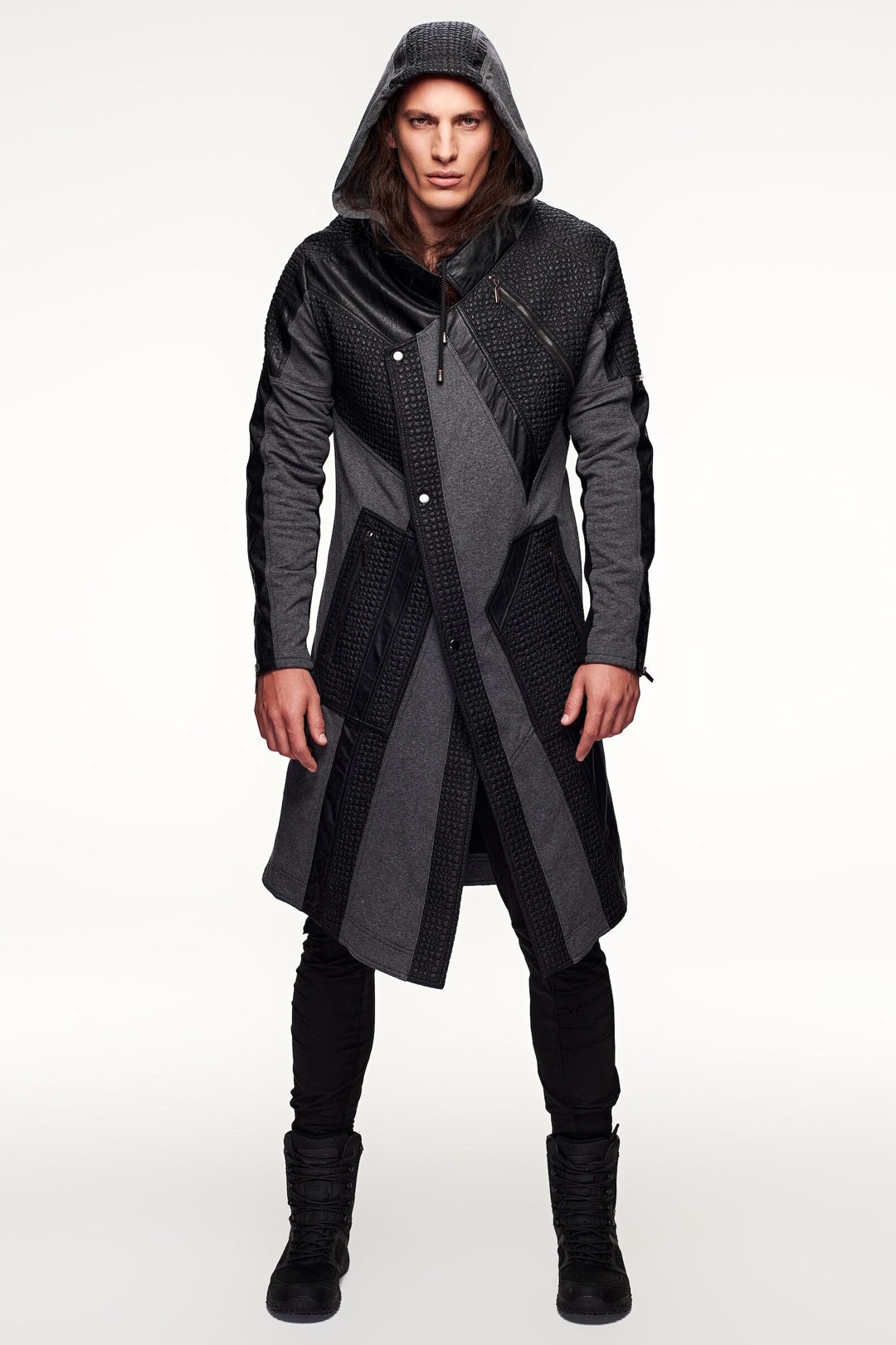 Pollux Trench Grey Assassins' Creed Men's Trench Coat - Etsy