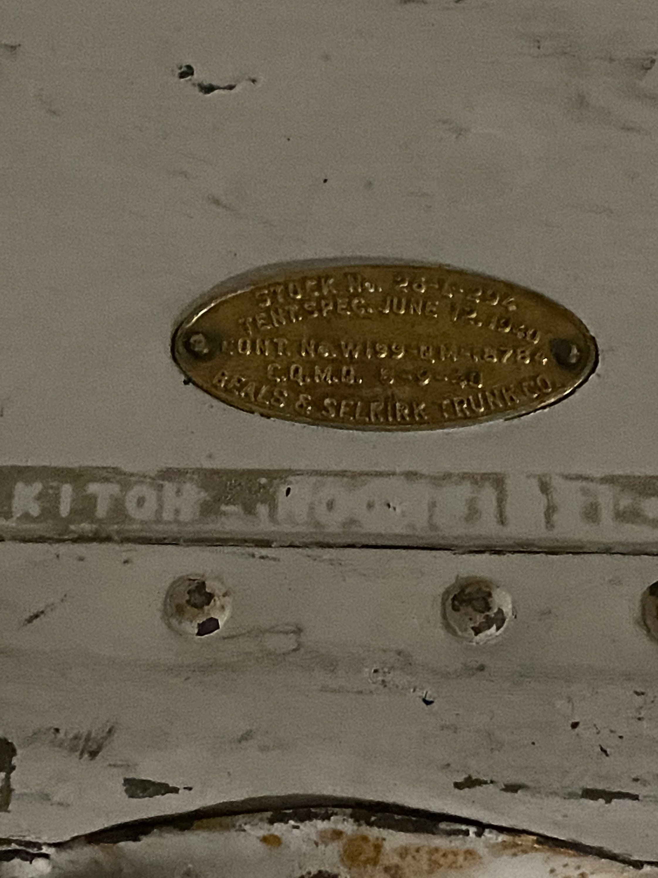 Pink Interior Military Trunk Chest Footlocker Mid Century - Etsy