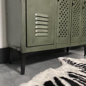 Antique Steel Lockers Olive Green Storage Heavy Duty Free Shipping - Etsy