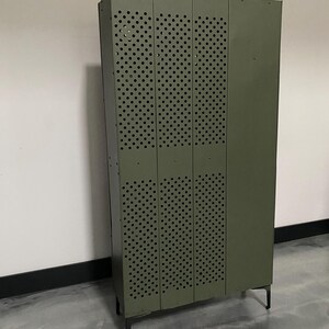 Antique Steel Lockers Olive Green Storage Heavy Duty Free Shipping - Etsy