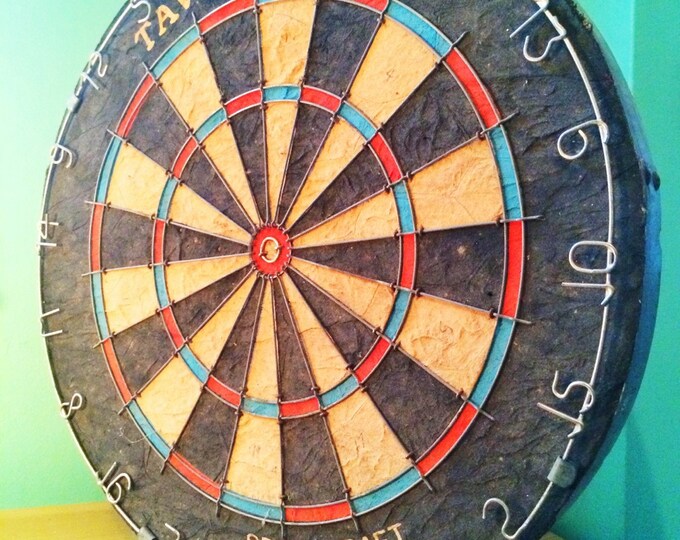 Vintage Dart Board - Etsy