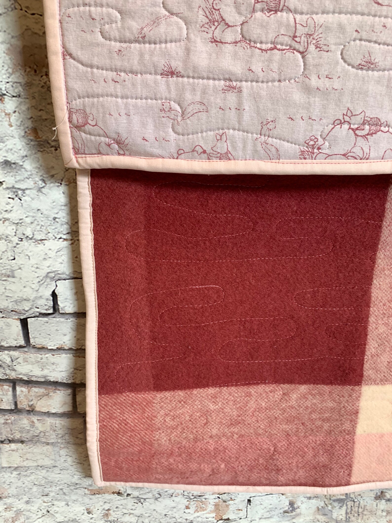 Winnie the Pooh Vintage Pretty Pink Vintage Wool Upcycled - Etsy Australia