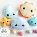 Sunny and Friends-set of Five-sun-moon-cloud-star-drop-plush Toy ...