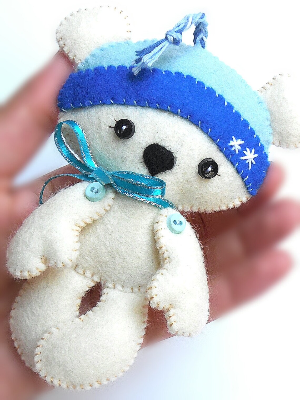 Polar Bear-Christmas Ornament PDF Sewing Pattern-Ornament | Etsy