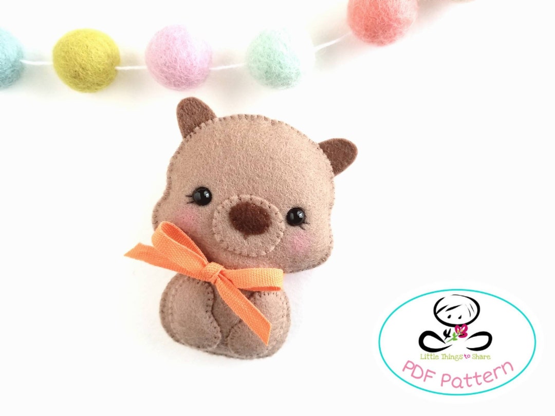 Baby Wombat PDF Sewing Pattern-diy-wombat Toy Pattern-australian ...