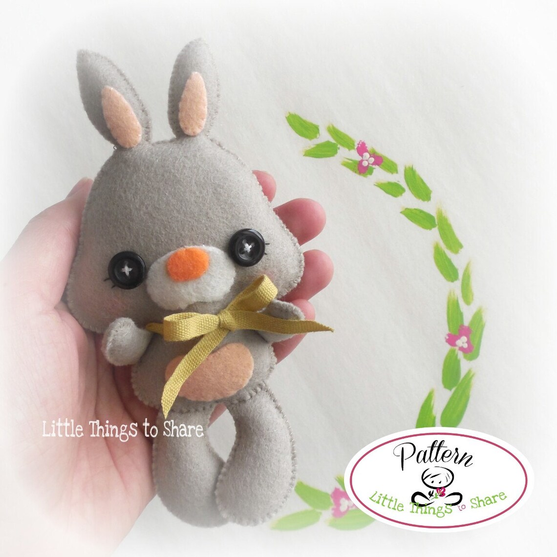 Spring the Bunny-pdf Pattern-easter Bunny-diy-nursery Decor-instant ...