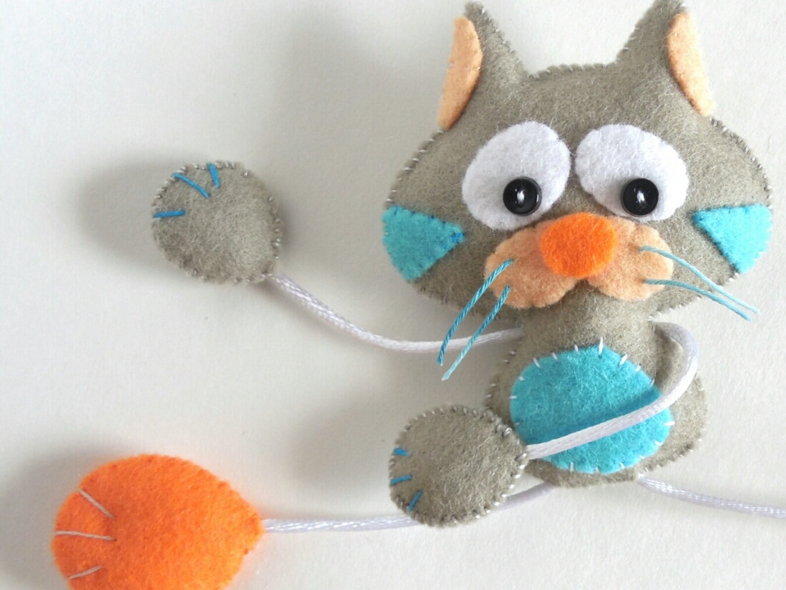 Skinny Cat-pdf Sewing Patterns-cute Cat Toy-felt Cat Pattern-soft Toy ...